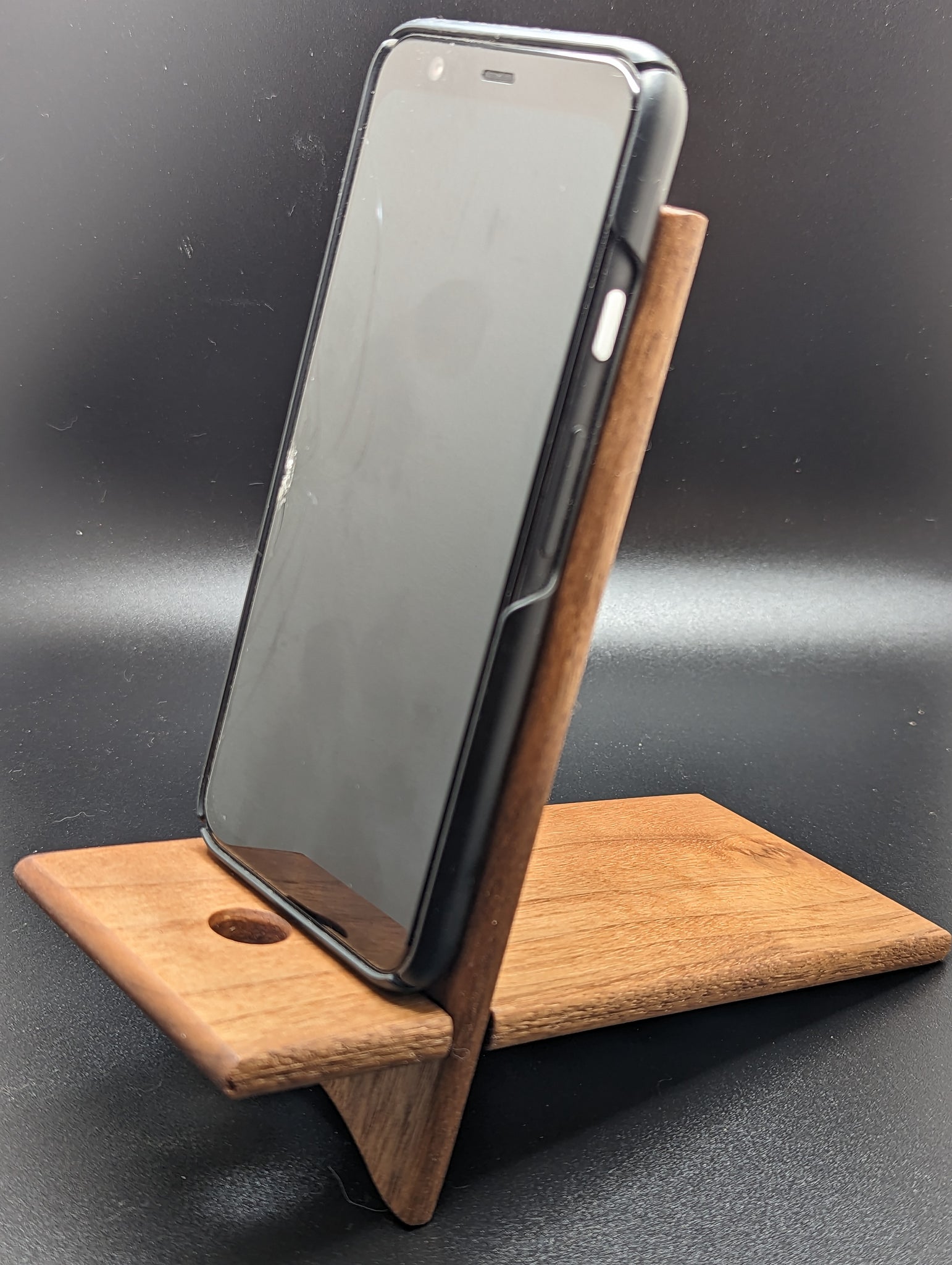 Phone Stand (Walnut) – Giroux Woodcraft